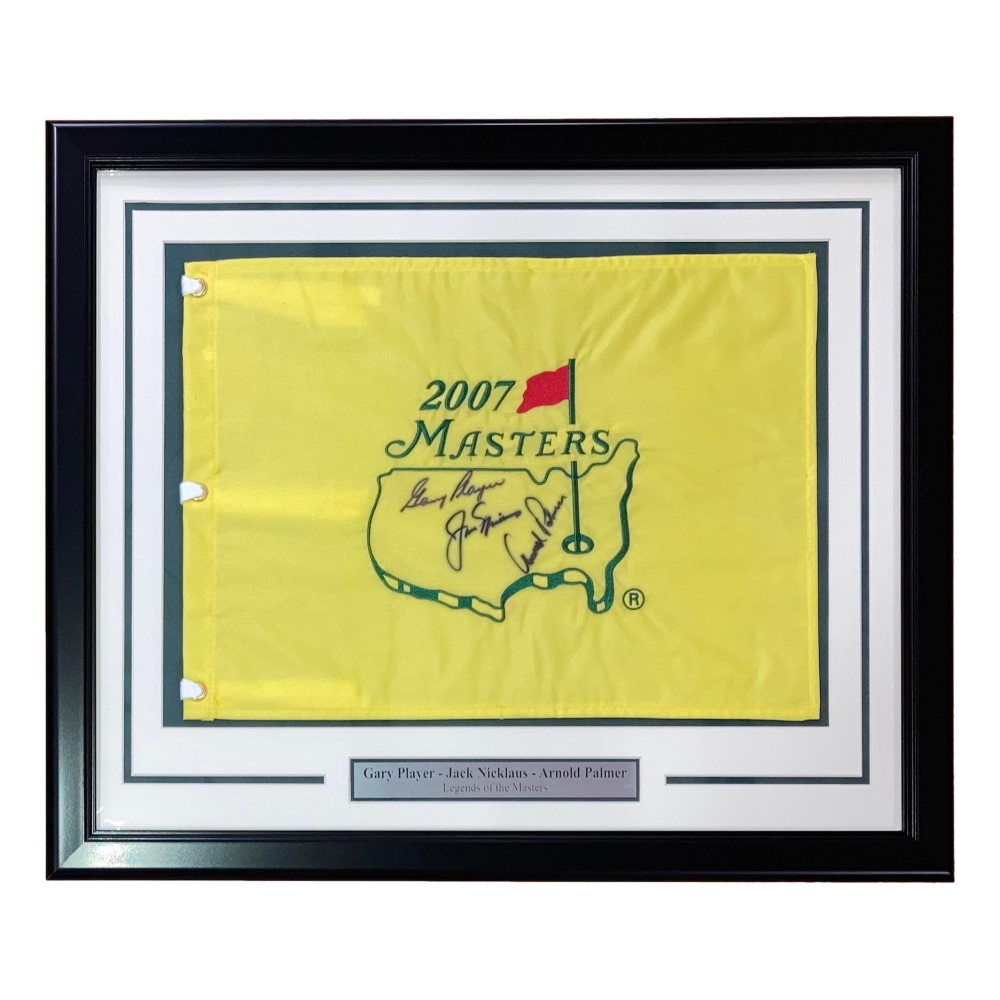 Jack Nicklaus, Arnold Palmer & Gary Player Signed 2007 Masters Custom ...