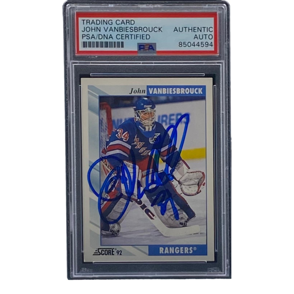John Vanbiesbrouck Signed 1992-93 Score #160 (PSA) | Pristine Auction