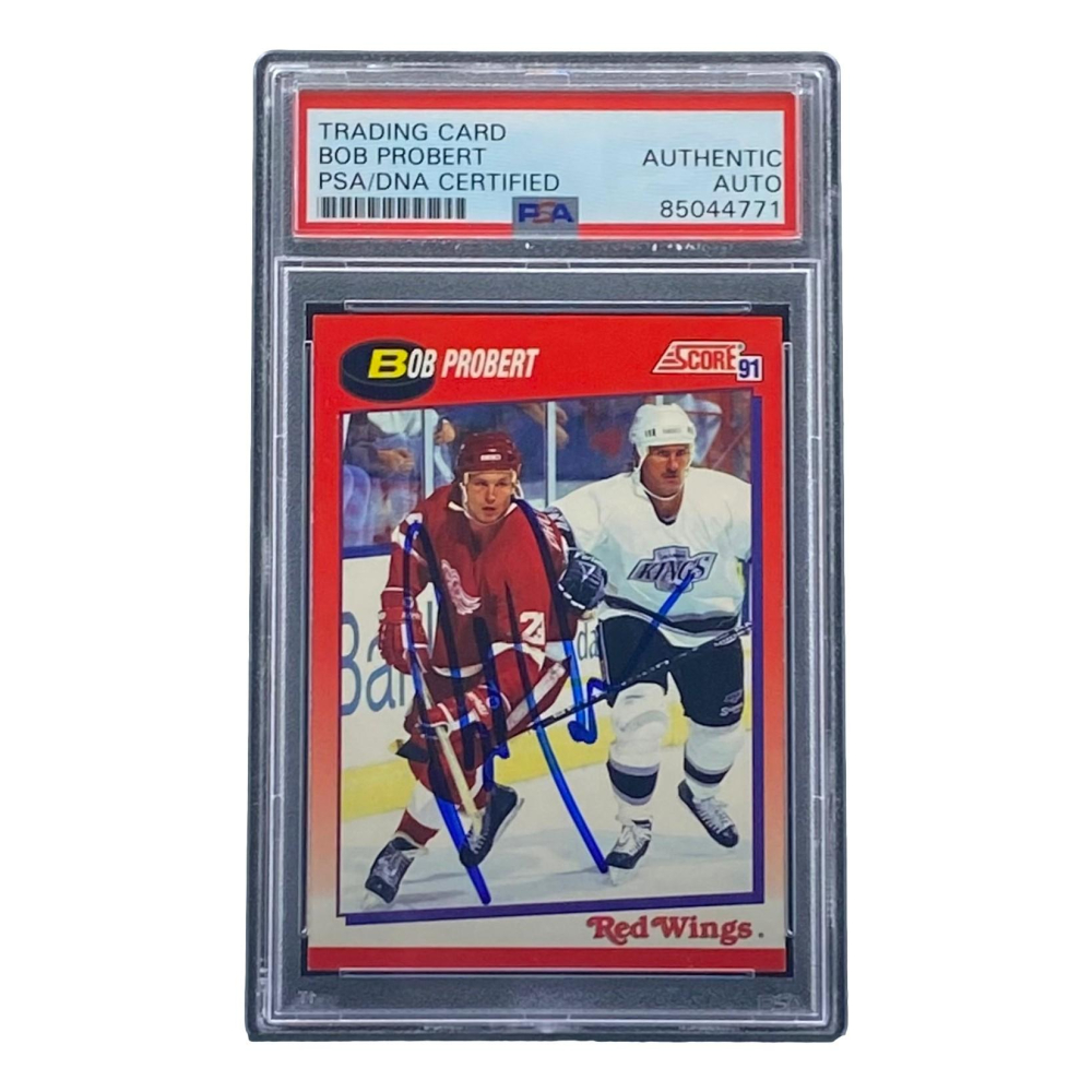Bob Probert Signed 1991-92 Score American #73 (PSA) | Pristine Auction