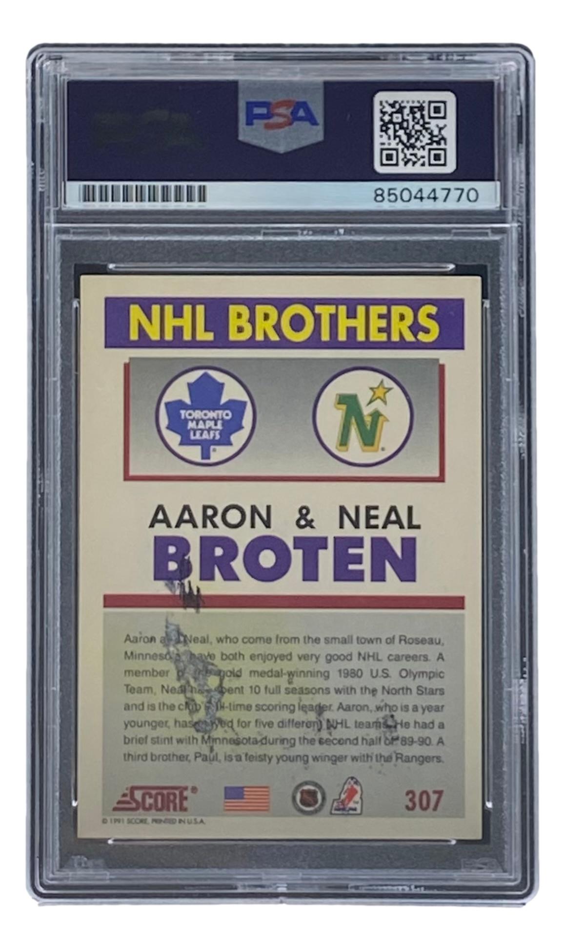 Neal Broten Signed The Broten Brothers 1991-92 Score American / Aaron ...