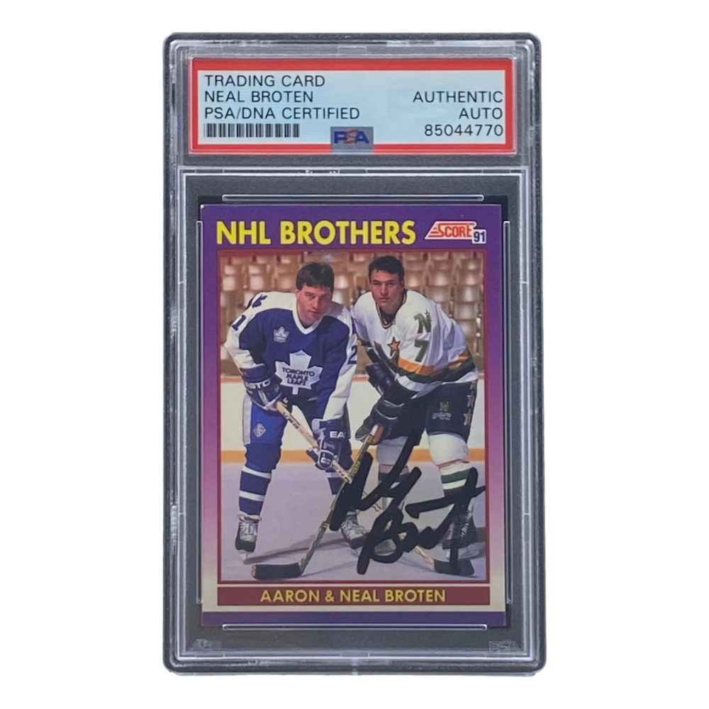 Neal Broten Signed The Broten Brothers 1991-92 Score American / Aaron ...