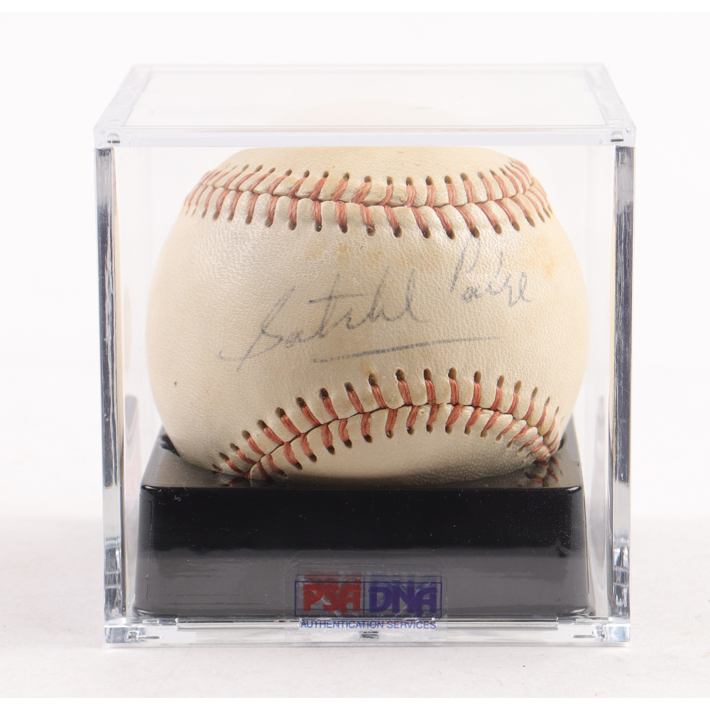 Satchel Paige Single Signed Baseball with Beautiful Sweet Spot ...