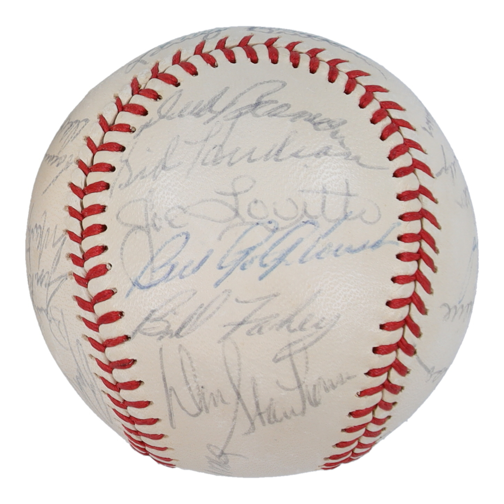 1972 Rangers OAL Baseball Signed by (26) with Ted Williams, Nellie Fox ...