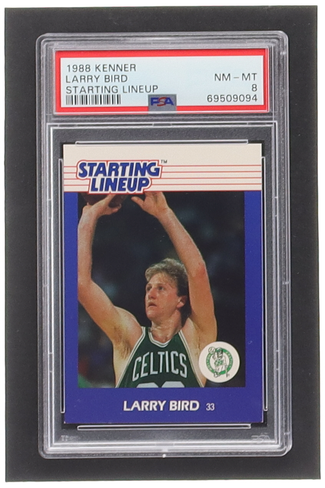Larry Bird 1988 Kenner Starting Lineup Cards #8 (PSA 8) | Pristine Auction