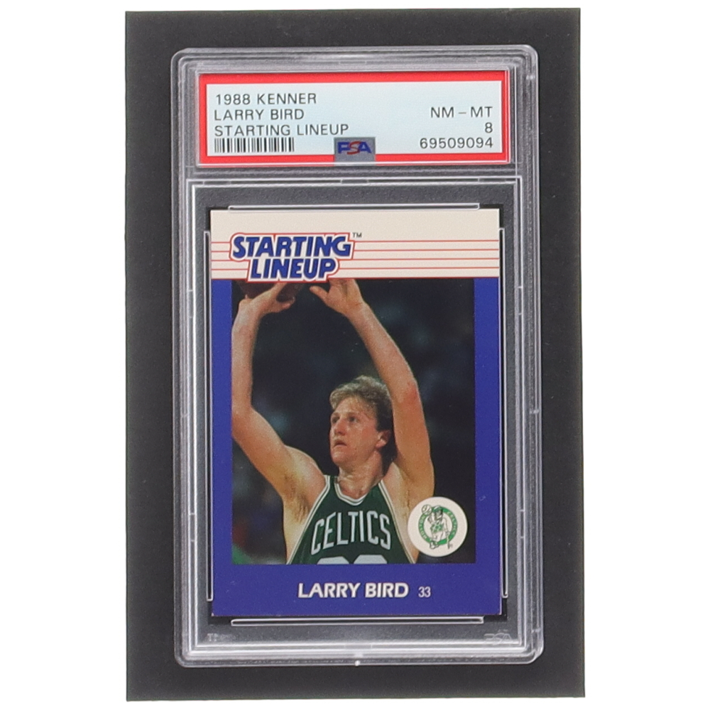 Larry Bird 1988 Kenner Starting Lineup Cards #8 (PSA 8) | Pristine Auction