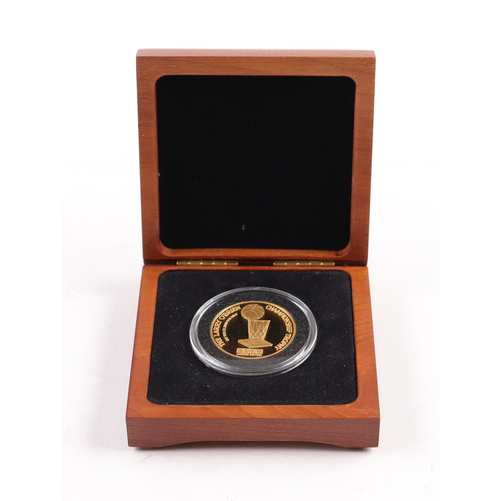 Bulls First Three Peat Championsip LE 1993 1 Troy Oz .999 Fine Gold ...