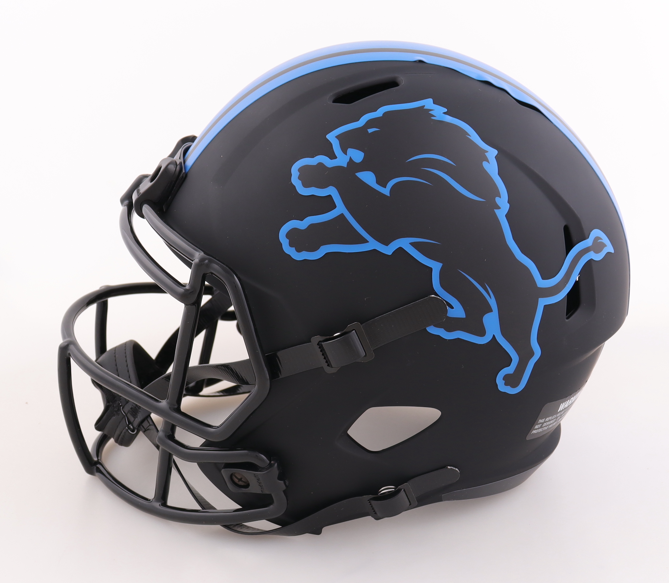 D'Andre Swift Signed Lions Full-Size Eclipse Alternate Speed Helmet ...