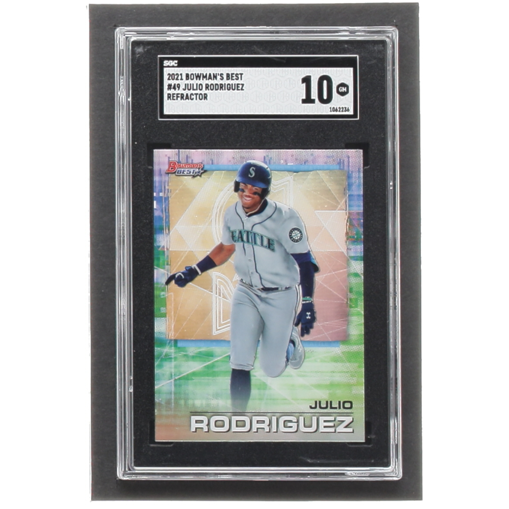 Julio Rodriguez 2021 Bowman's Best Refractors #49 RC (SGC 10 ...