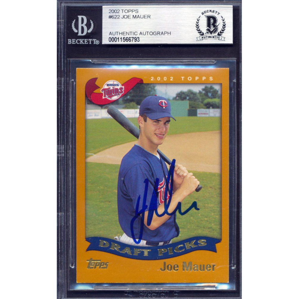 Joe Mauer Signed 2002 Topps #622 RC (BGS) | Pristine Auction