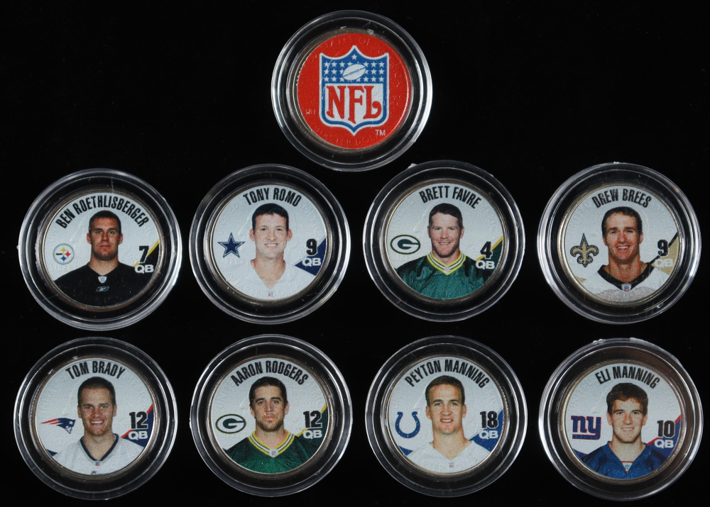 Merrick Mint NFL Set of (9) Colorized State Quarters | Pristine Auction