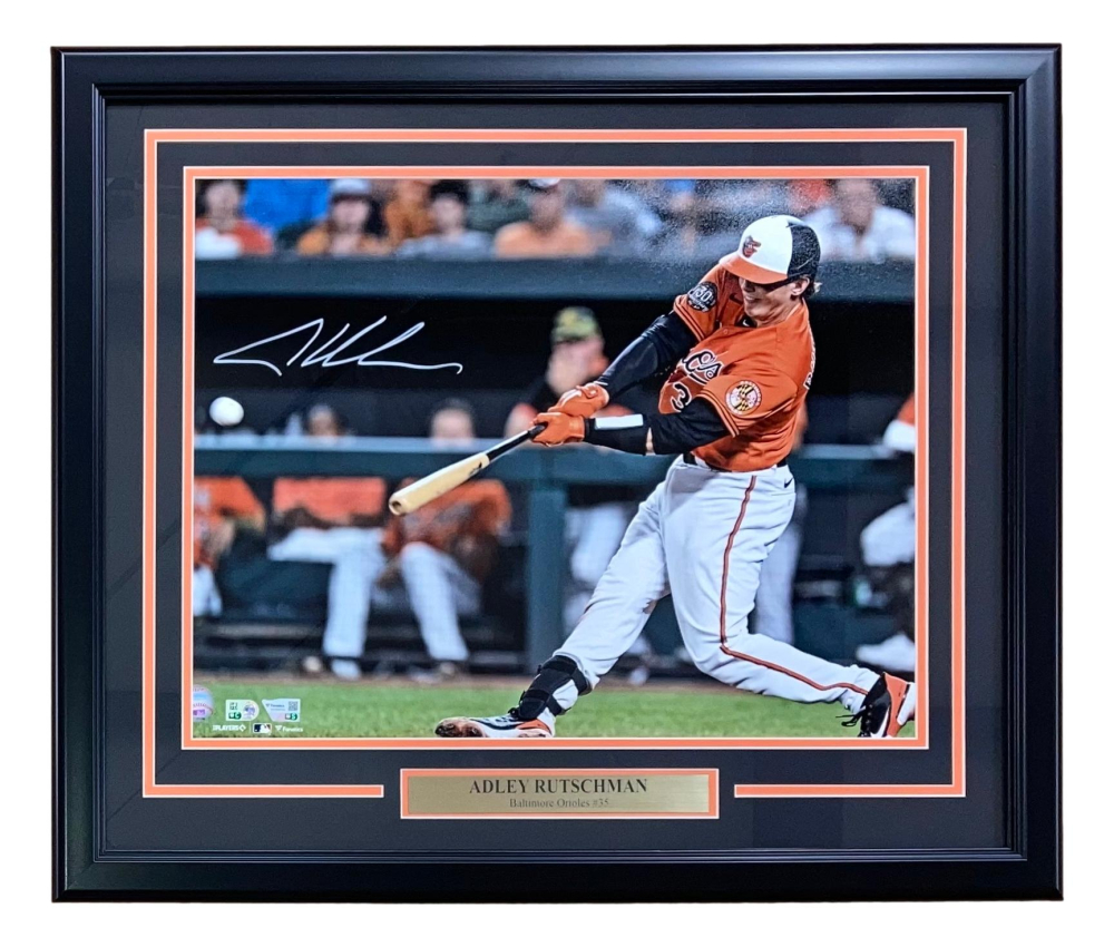 Adley Rutschman Signed Orioles Custom Framed Photo (Fanatics & MLB ...
