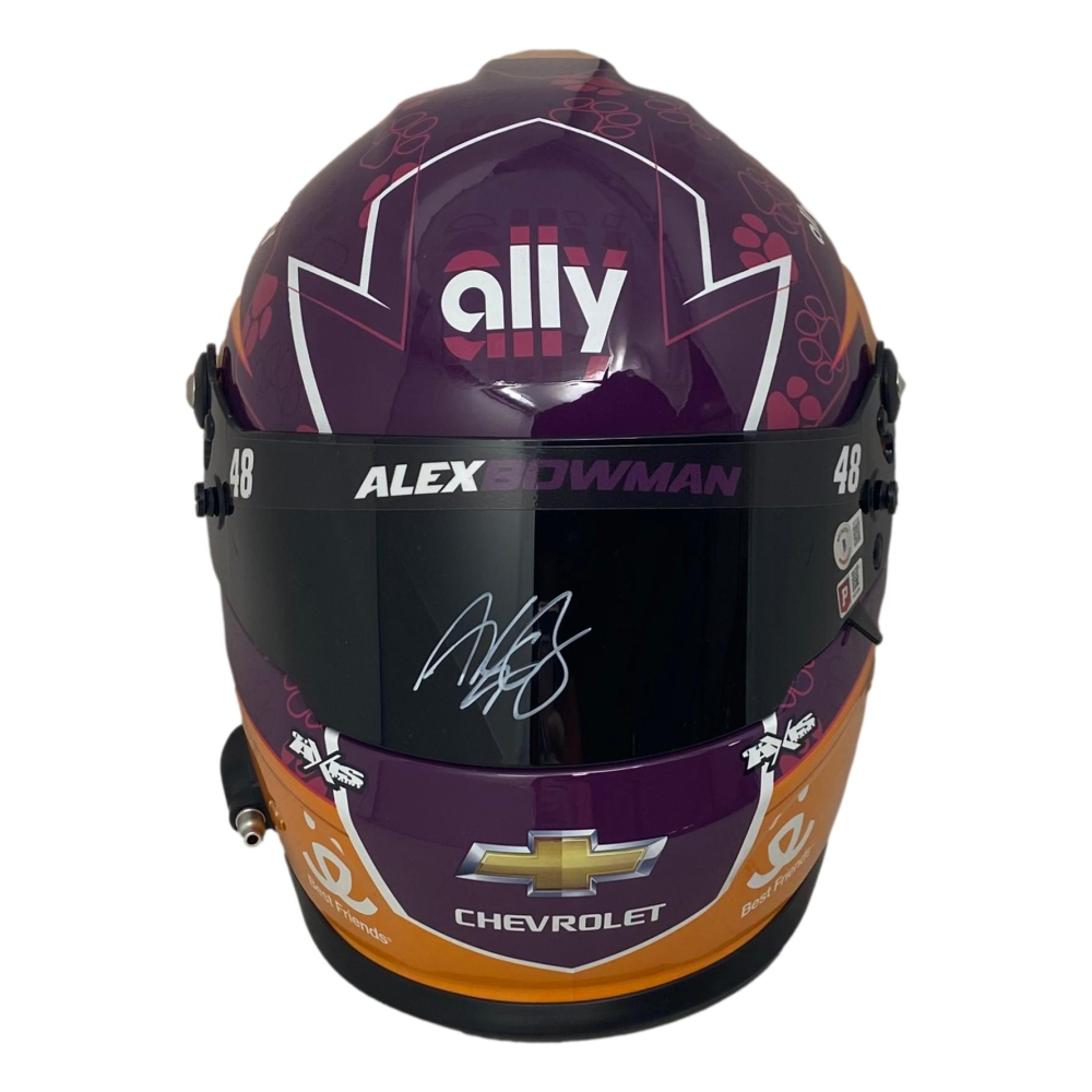 Alex Bowman Signed 2021 NASCAR #48 Ally Full-Size Helmet (PA & Beckett ...
