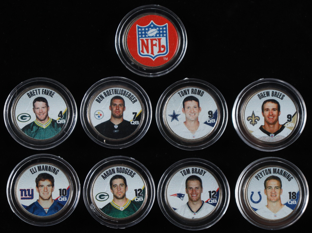 Merrick Mint NFL Set of (9) Colorized State Quarters | Pristine Auction