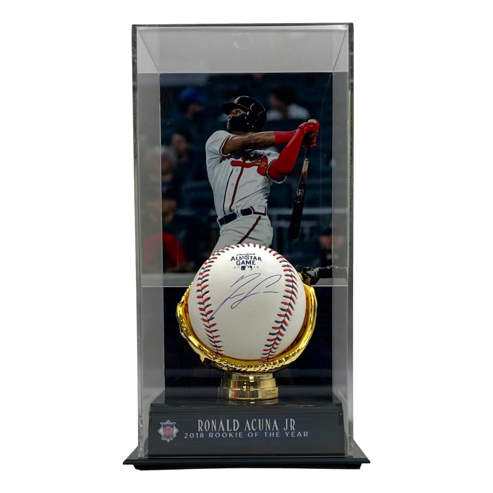 Ronald Acuna Jr. Signed 2019 All-Star Game Baseball with Display Case ...