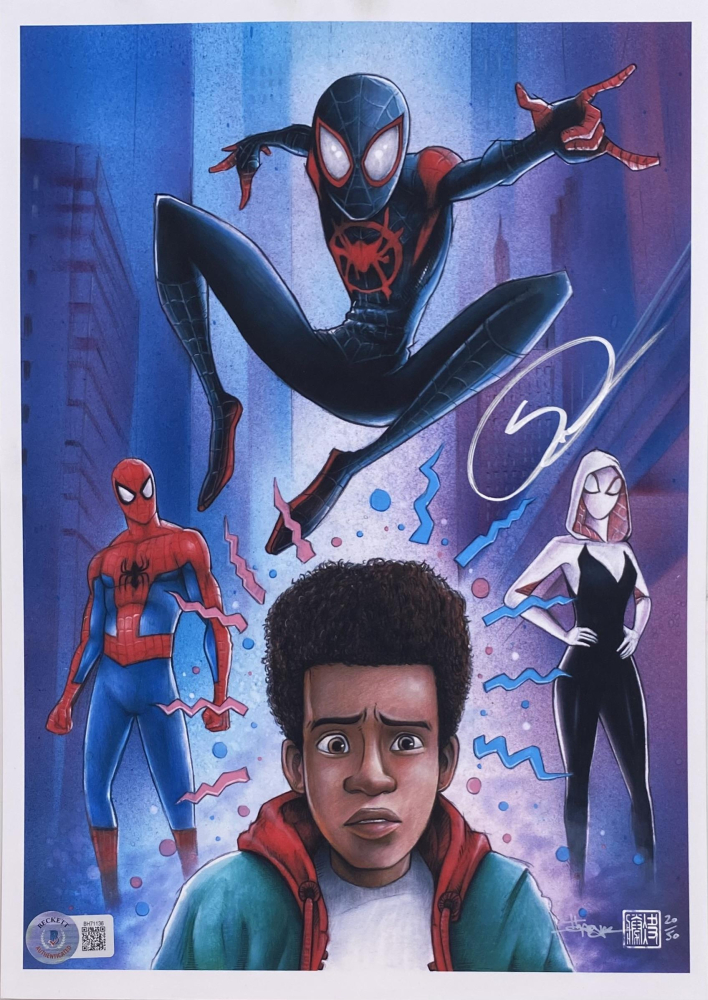Shameik Moore Signed "Spider-Man: Into the Spider-Verse" 8x10 Photo ...