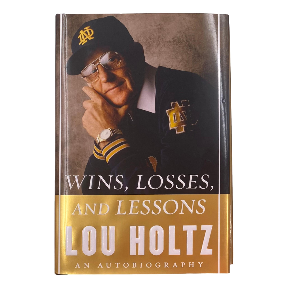 Lou Holtz Signed "Wins, Losses, and Lessons" Hardcover Book (Beckett ...
