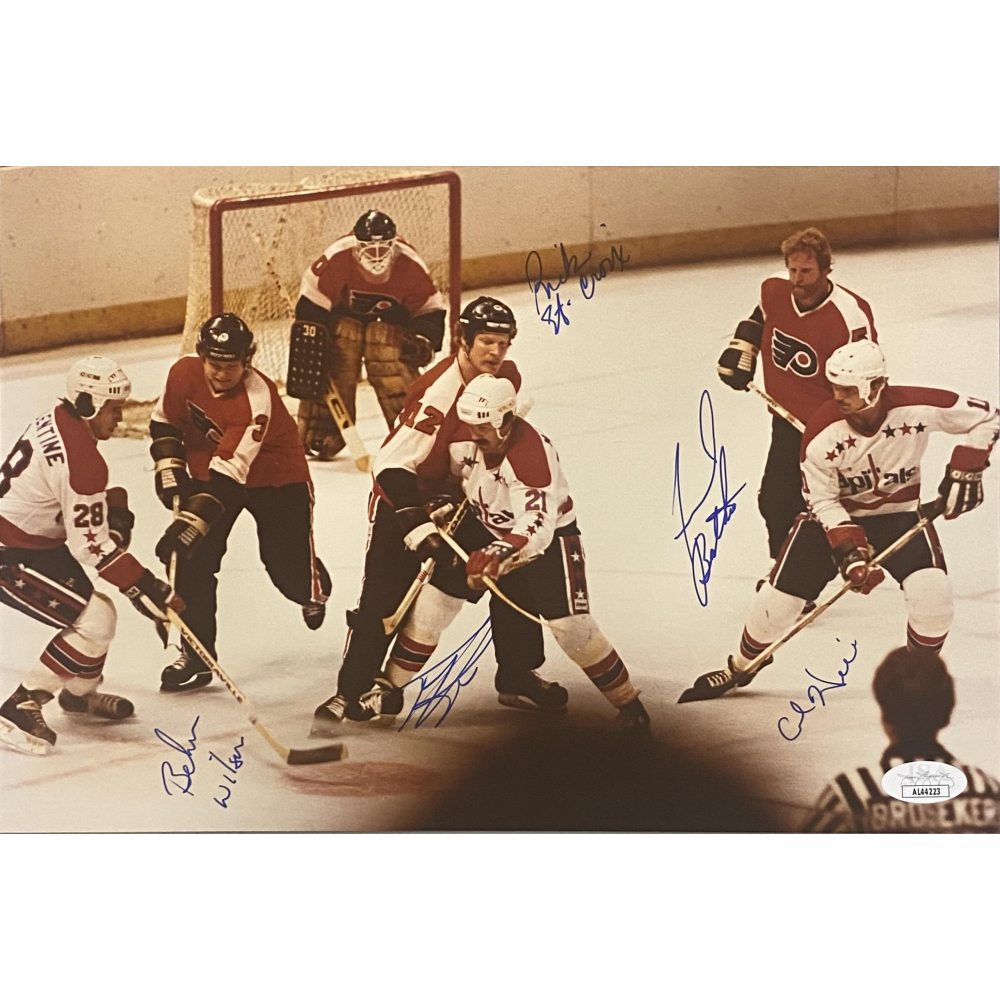 Flyers 8x10 Photo Sighed By (5) with Behn Wilson, Rick St. Croix ...