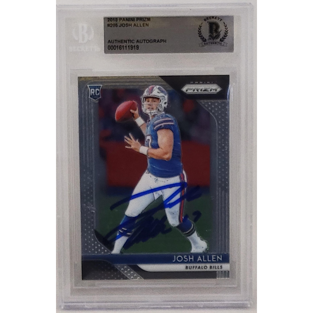 Josh Allen Signed 2018 Panini Prizm #205 RC (BGS) | Pristine Auction