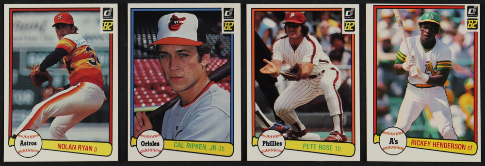 1982 Donruss Complete Set of (660) Baseball Cards with #405 Cal Ripken ...
