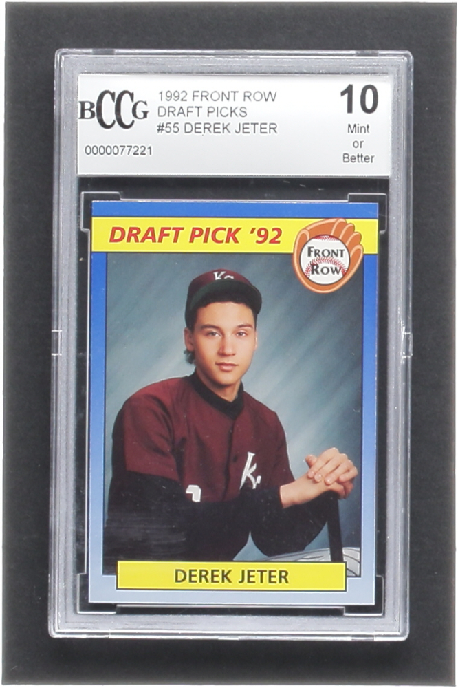 Derek Jeter 1992 Front Row Draft Picks #55 RC (BCCG 10) | Pristine Auction