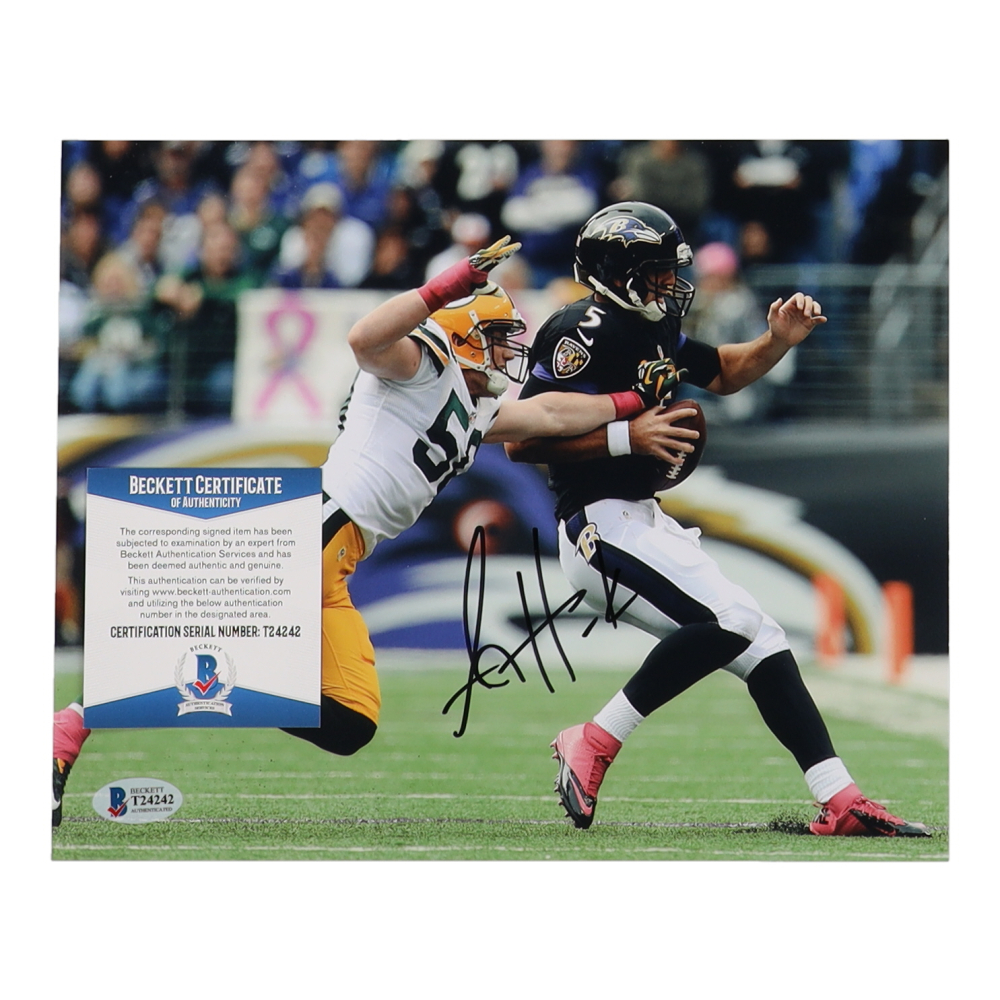 A.J. Hawk Signed Packers 8x10 Photo (Beckett) | Pristine Auction