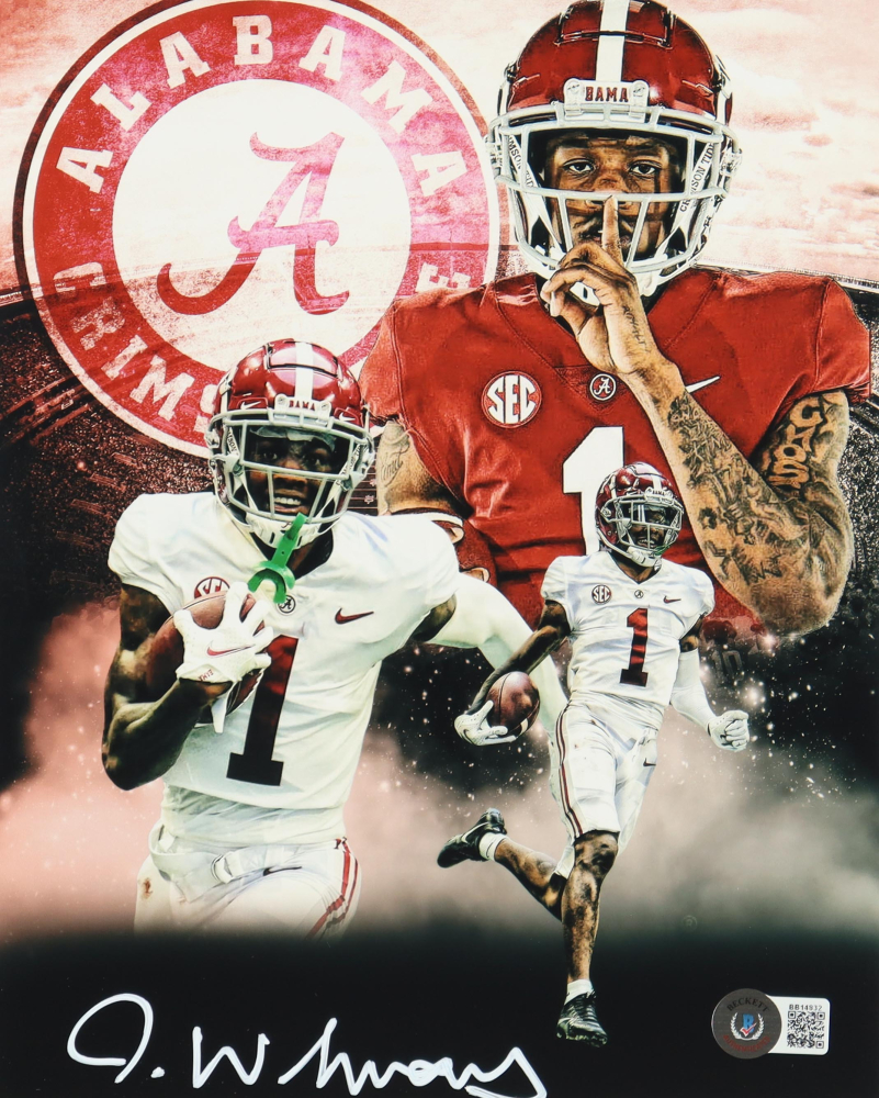 Jameson Williams Signed Alabama Crimson Tide 8x10 Photo (Beckett ...