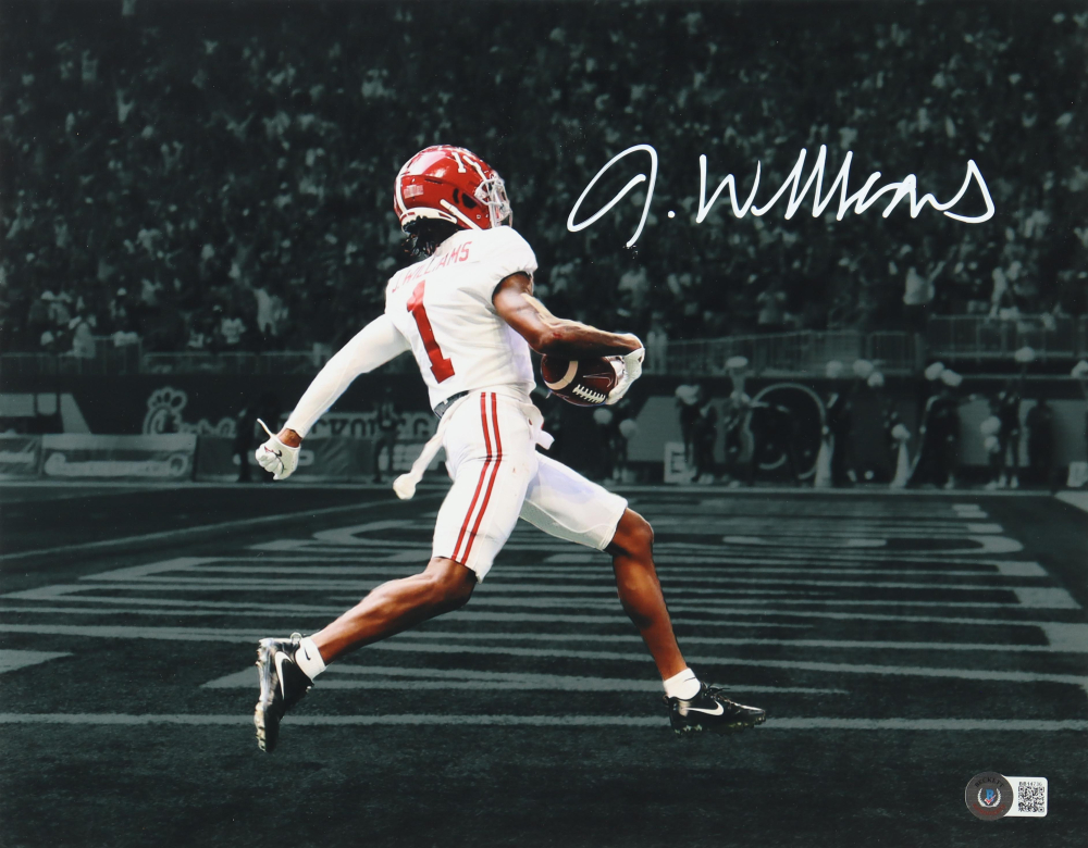 Jameson Williams Signed Alabama Crimson Tide 11x14 Photo (Beckett ...