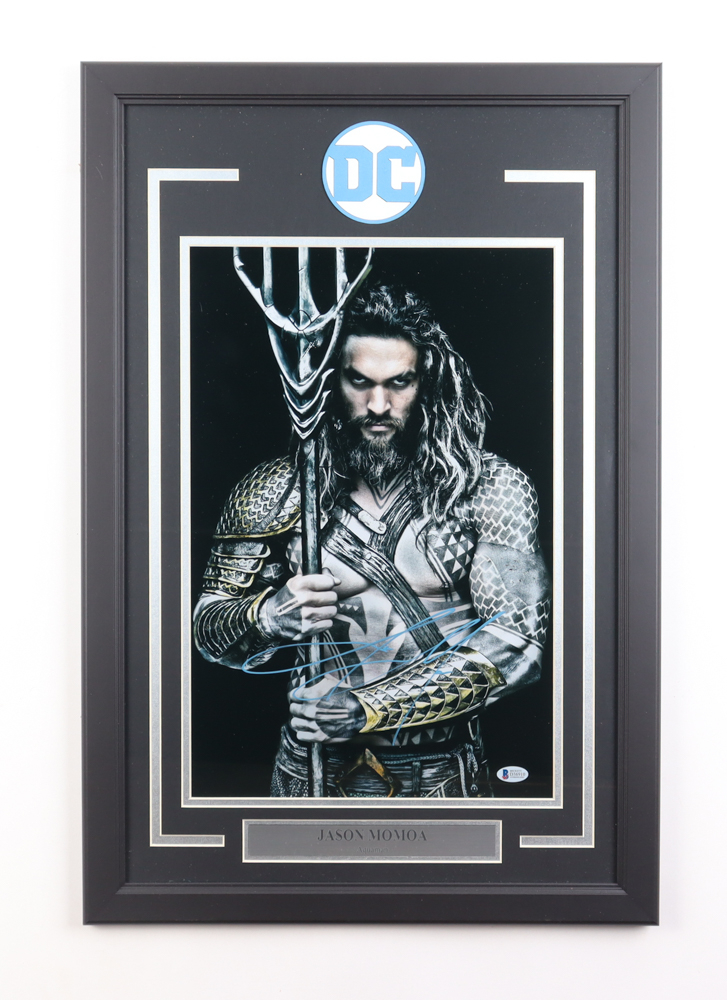 Jason Momoa Signed "Aqua Man" Custom Framed Photo Display (Beckett ...