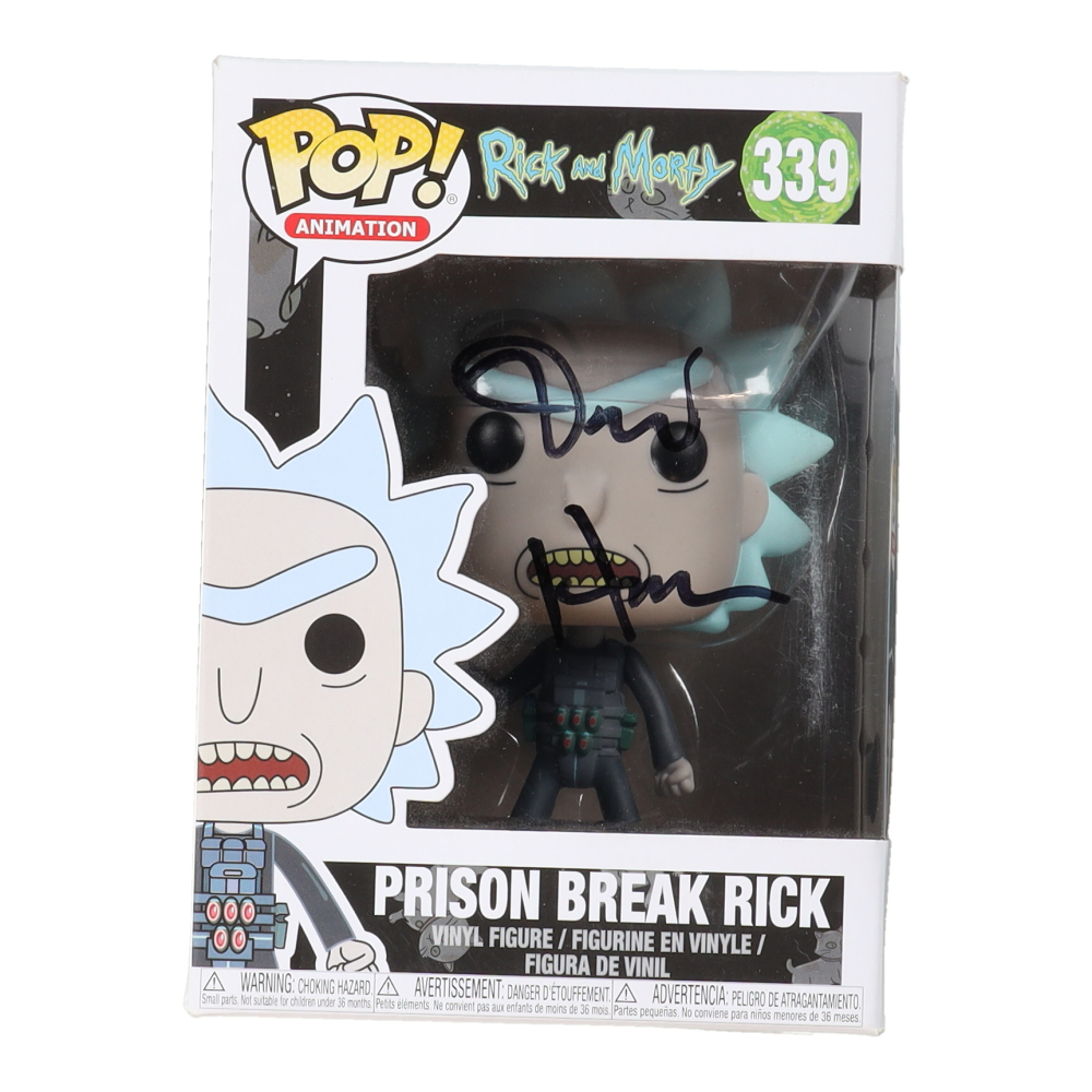 Dan Harmon Signed "Rick and Morty" #339 Prison Break Rick Funko Pop ...