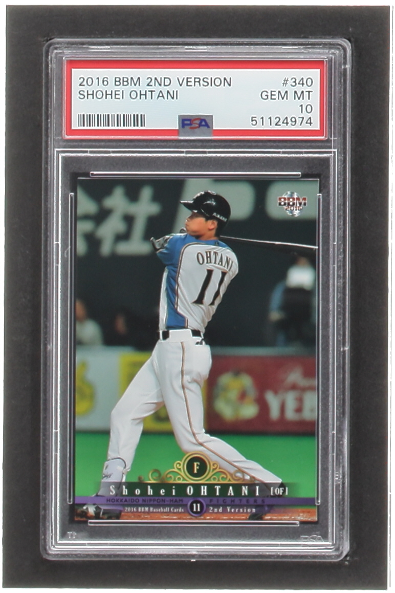 Shohei Ohtani 2016 BBM 2nd Edition #340 RC (PSA 10) | Pristine Auction