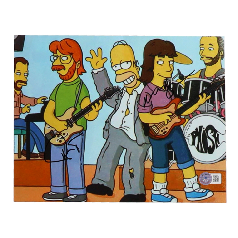Trey Anastasio & Mike Gordon Signed "The Simpsons" 8x10 Photo (Beckett ...