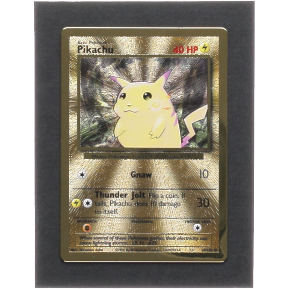 Pikachu 2021 Pokemon Celebrations Gold Metal Holo #58 | Pristine Auction