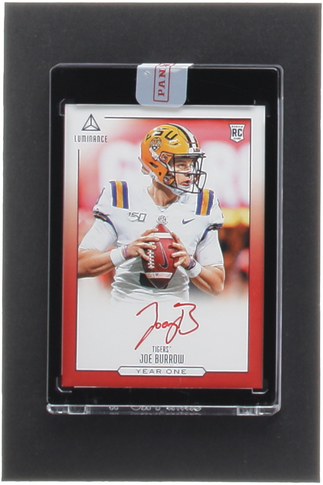 Joe Burrow 2020 Panini Luminance Year One Signatures RPS Red #1 RC ...