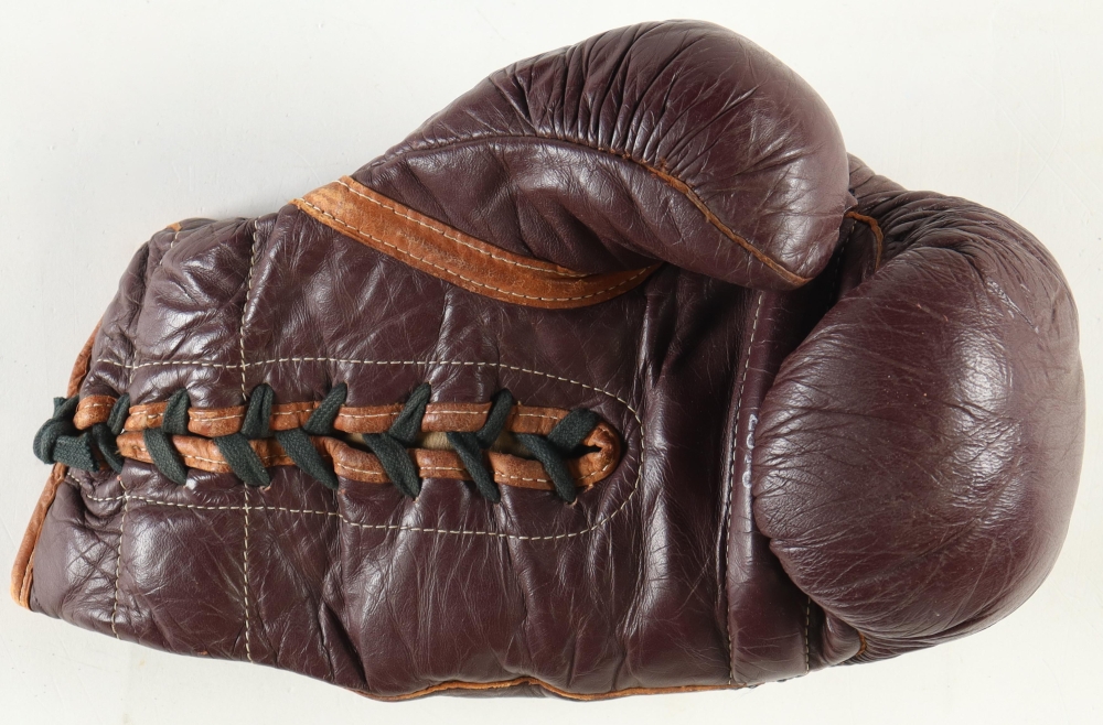 Mike Tyson Signed Vintage Everlast Boxing Glove with Wooden Mirror ...