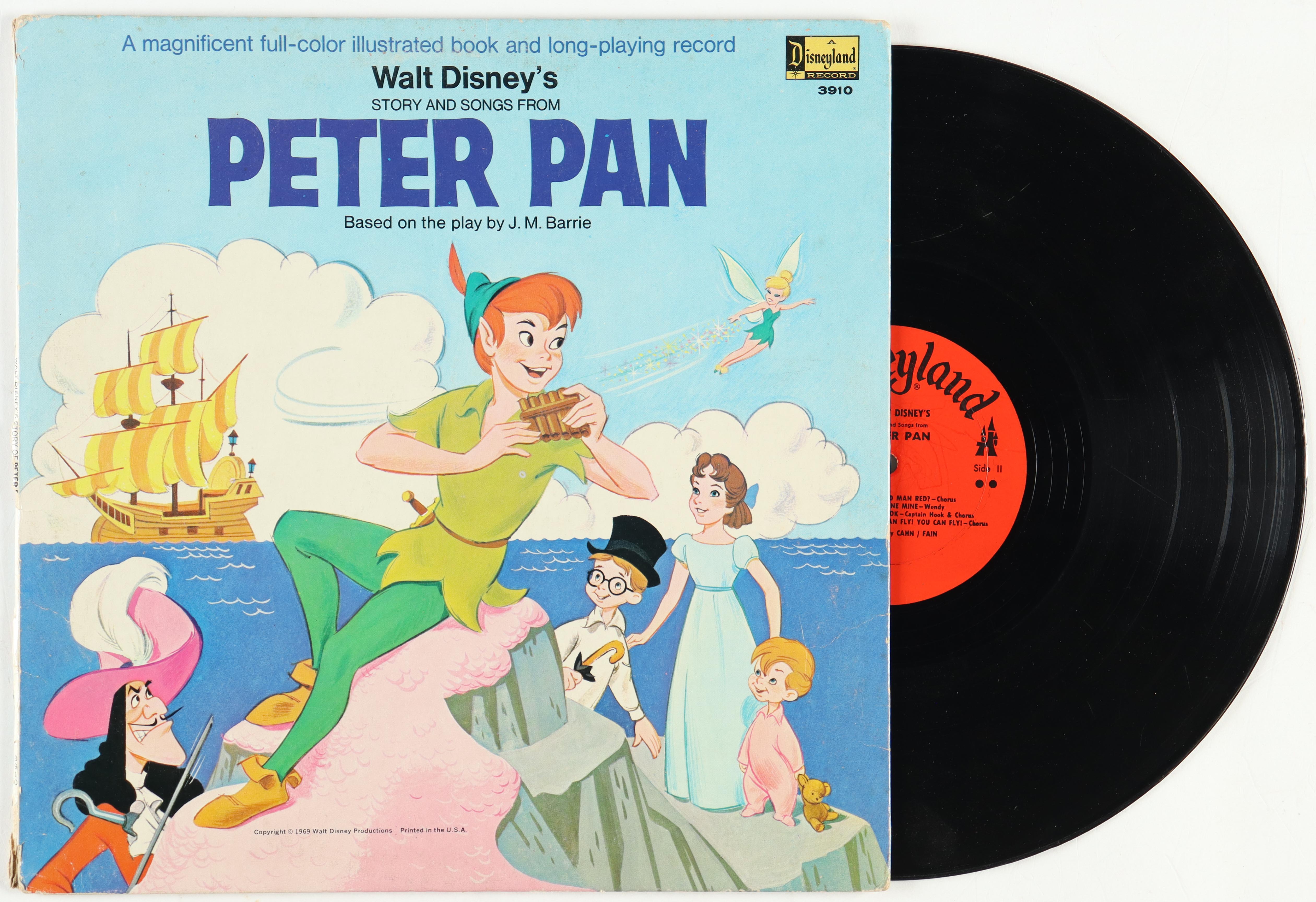 Vintage Walt Disney's "Peter Pan" 1969 Original LP Vinyl Record Album ...
