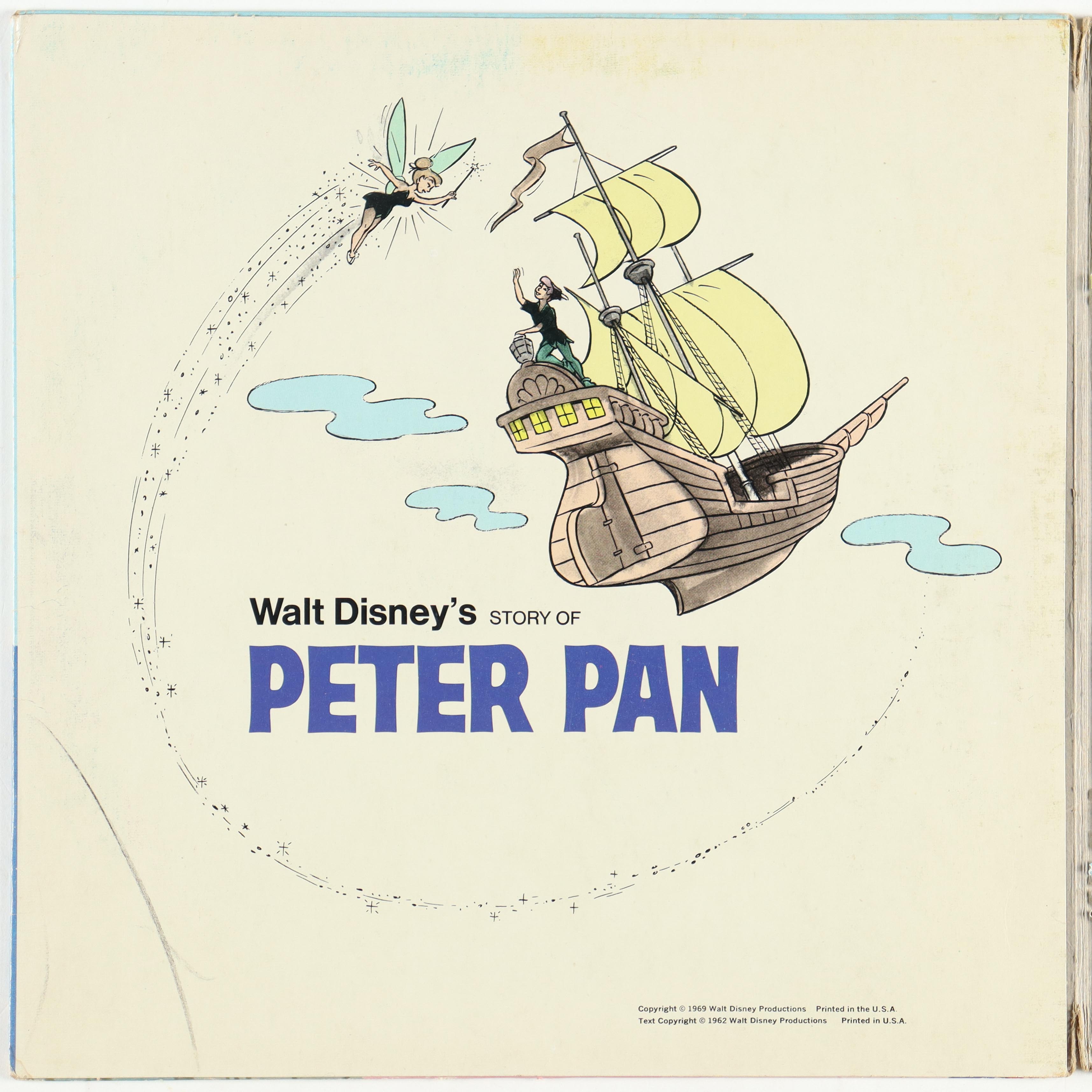 Vintage Walt Disney's "Peter Pan" 1969 Original LP Vinyl Record Album ...