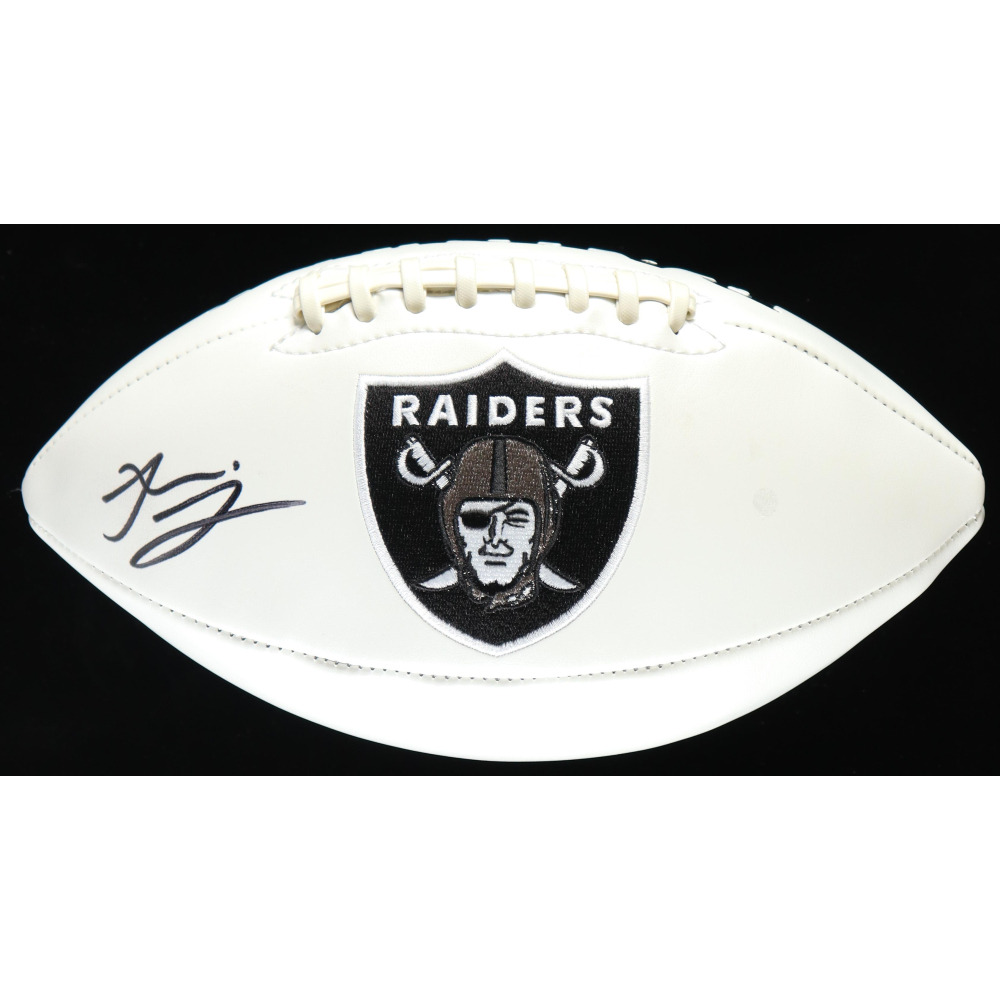 Jakobi Meyers Signed Raiders Logo Football (Beckett) | Pristine Auction