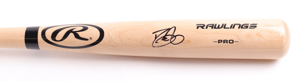 David Justice Signed Rawlings Pro Baseball Bat (Schwartz Sports ...