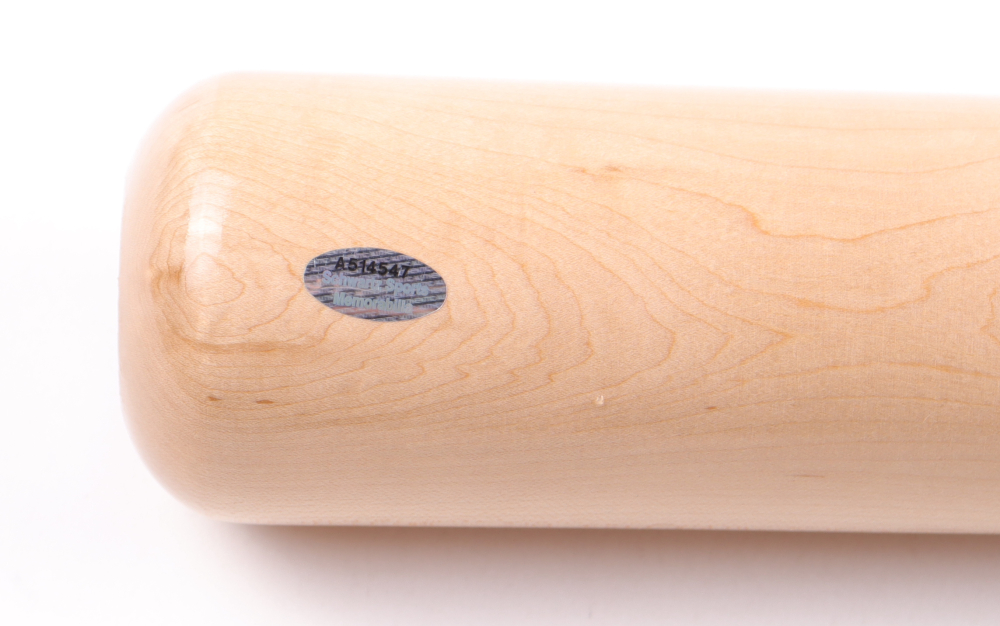 David Justice Signed Rawlings Pro Baseball Bat (Schwartz Sports ...