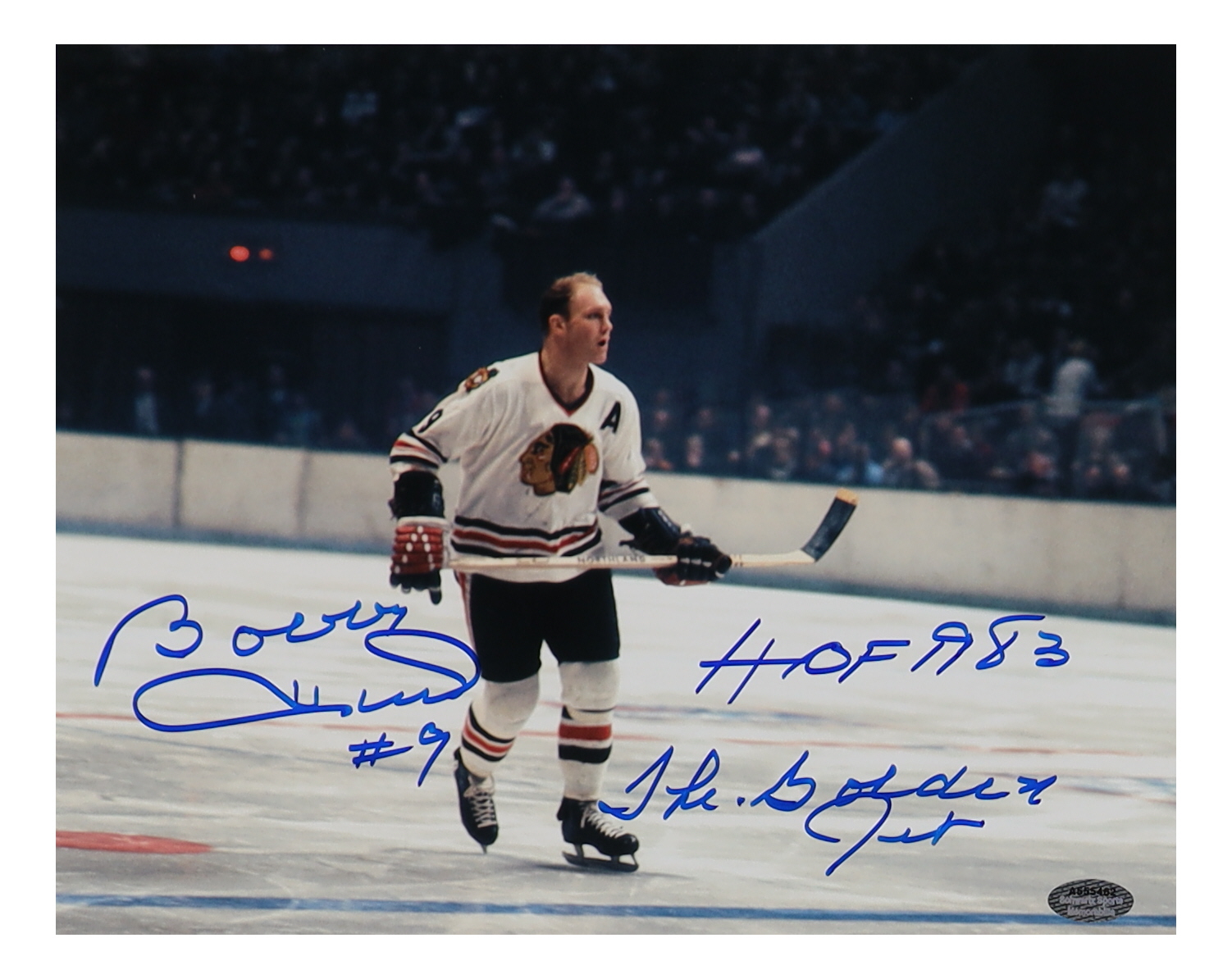 Bobby Hull Signed Blackhawks 8x10 Photo Inscribed "HOF 1983" & "The ...