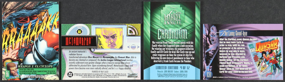 Lot Of (20) Marvel / DC Comics Characters Cards | Pristine Auction