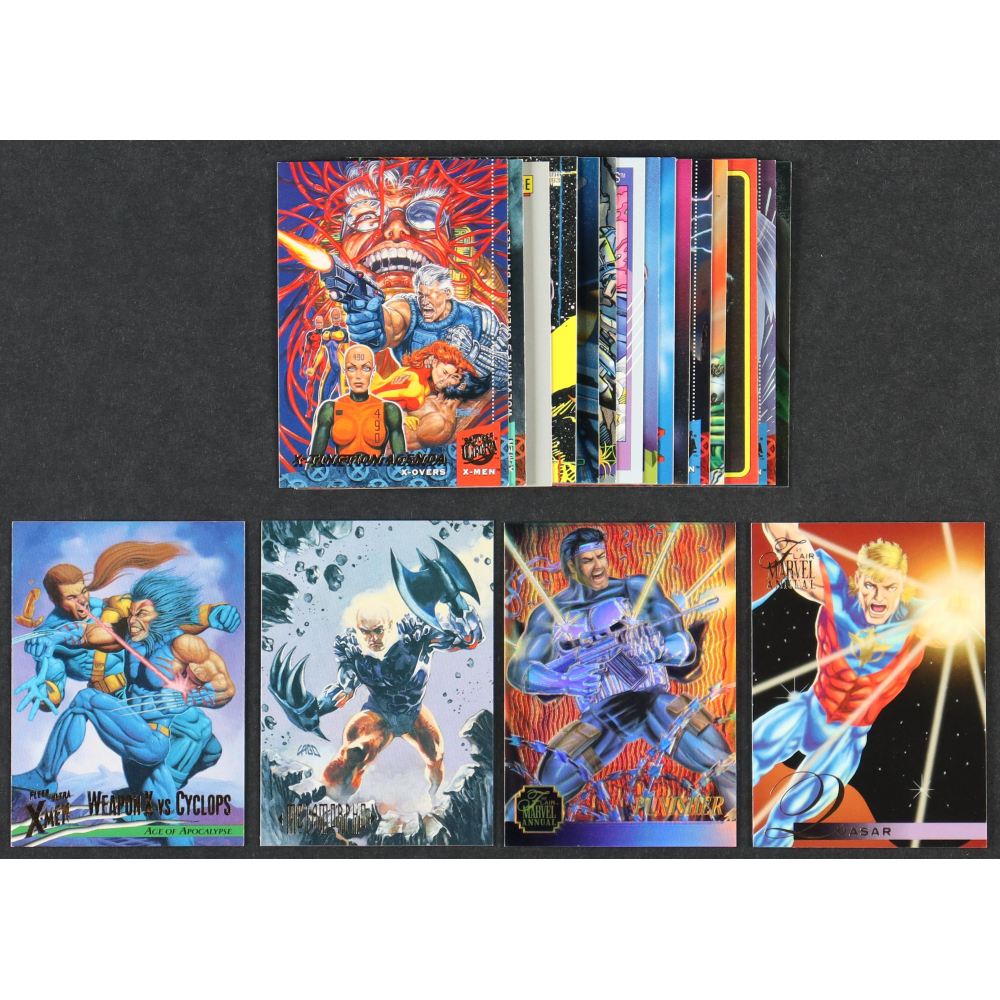 Lot Of (20) Marvel / DC Comics Characters Cards | Pristine Auction