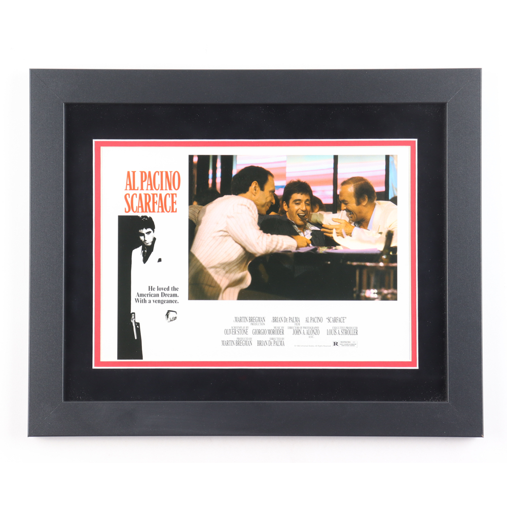 1983 "Scarface" Custom Framed Matted Lobby Card Display | Pristine Auction
