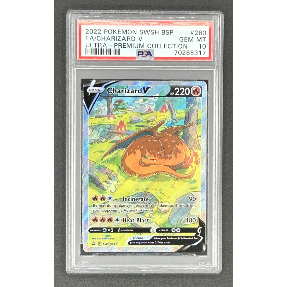 Charizard V Pokemon 2022 Sword & Shield Promo SWSH #260 (PSA 10 ...