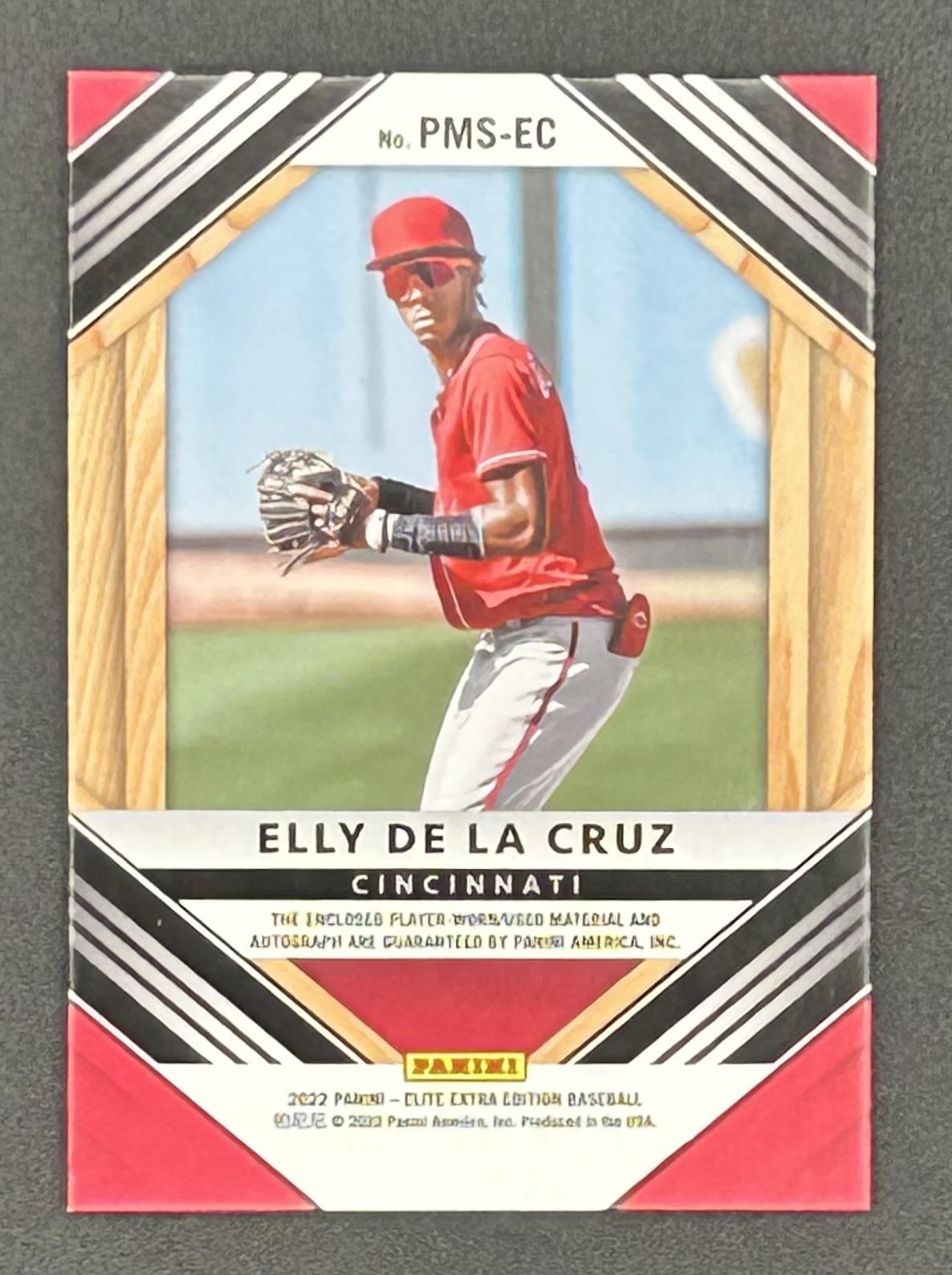 Elly De La Cruz 2022 Elite Extra Edition Prospect Materials Signatures ...