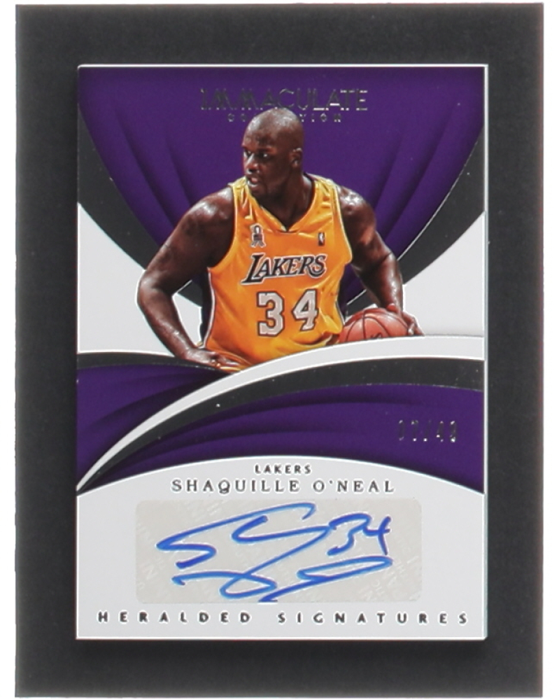Shaquille O'Neal 2017-18 Immaculate Collection Heralded Signatures #5 ...