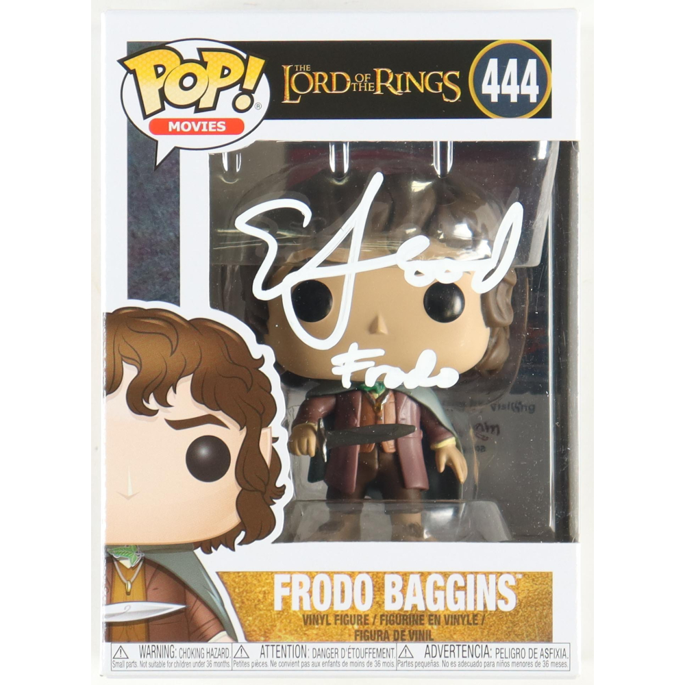 Elijah Wood Signed "The Lord of the Rings" #444 Frodo Baggins Funko Pop ...