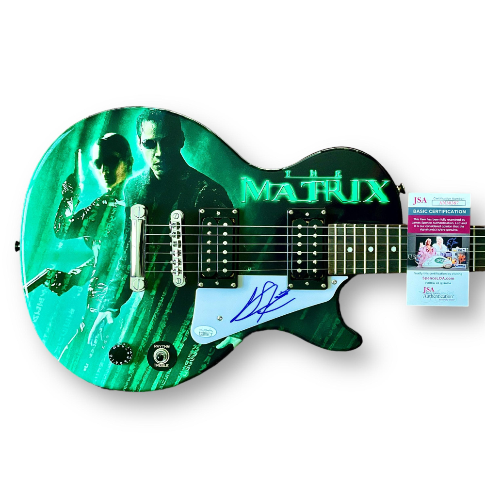 Keanu Reeves Signed "The Matrix" Epiphone Les Paul 39" Electric Guitar ...