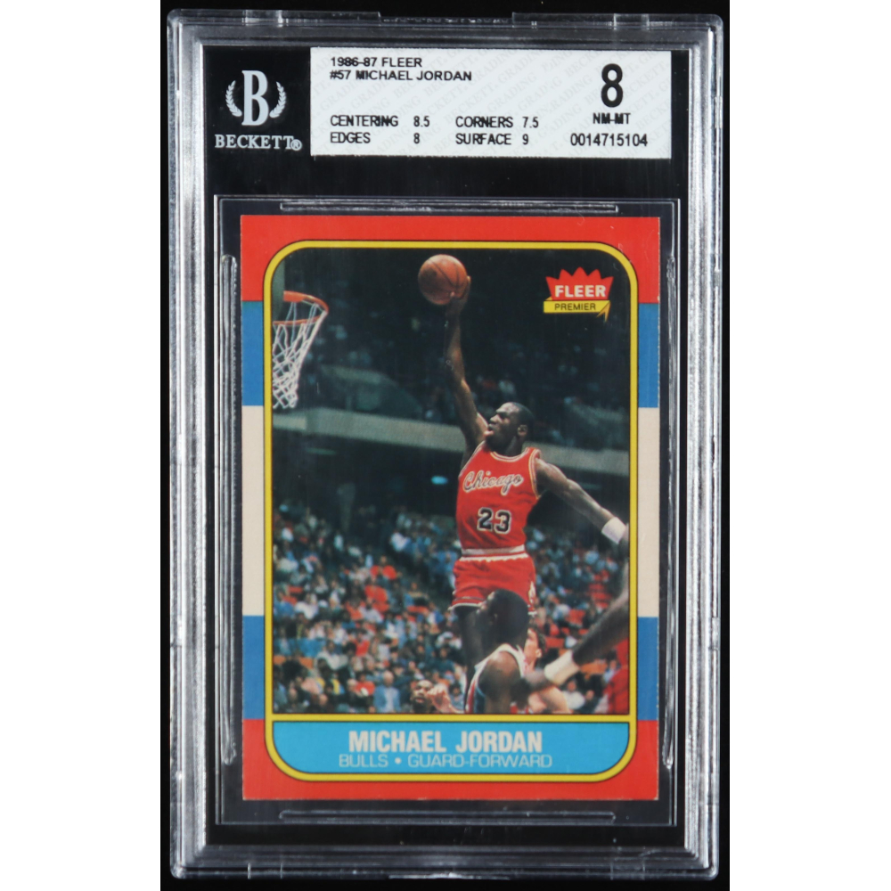 Michael Jordan 1986-87 Fleer #57 RC (BGS 8) | Pristine Auction