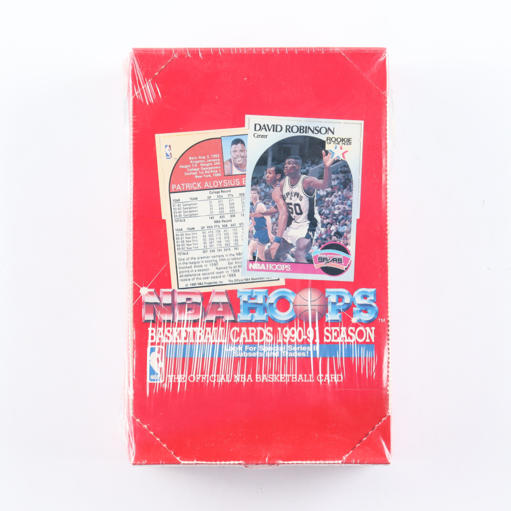 1990-91 NBA Hoops Series 2 Basketball Box with (36) Packs | Pristine ...